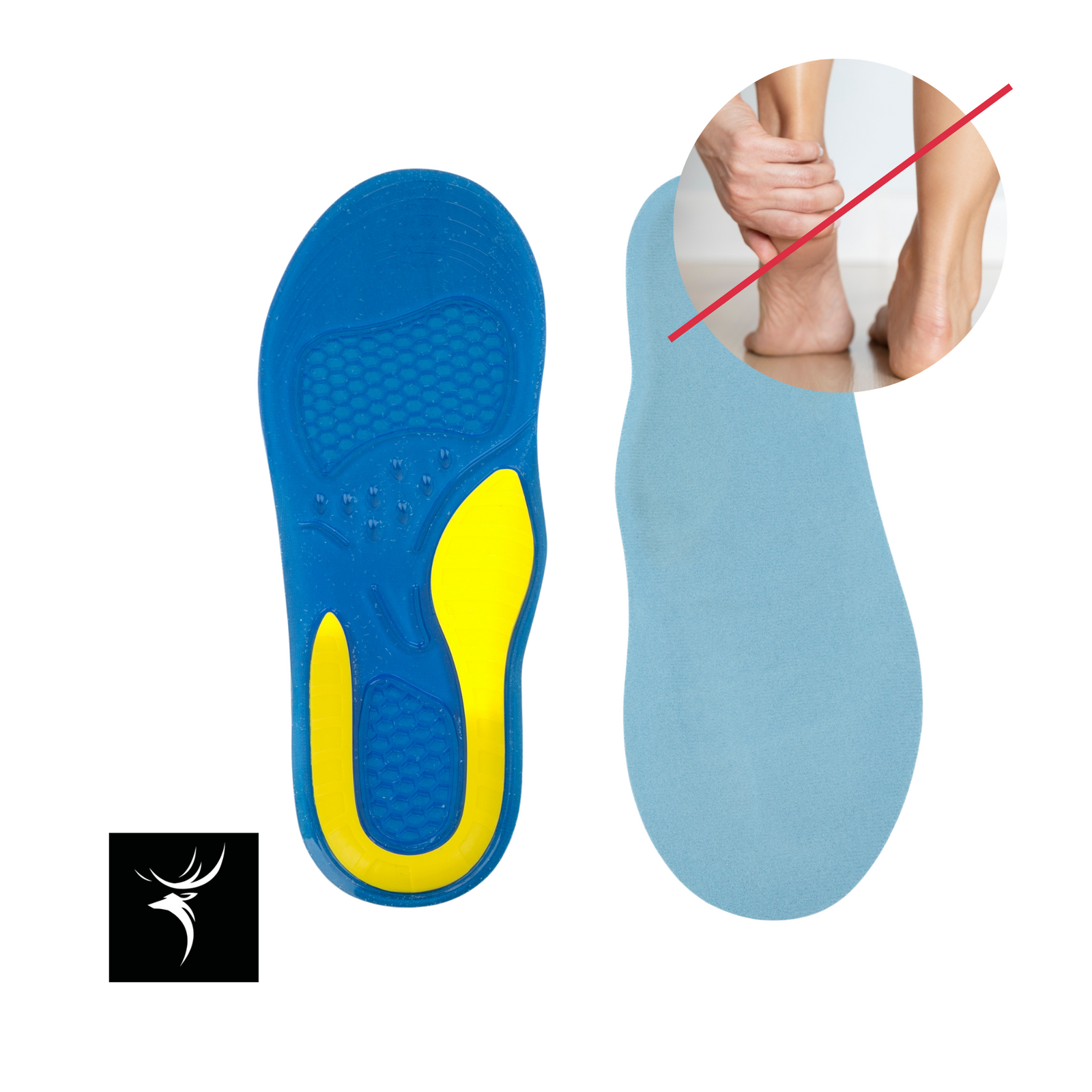 Żelowe wkładki obuwie robocze STOP bolące stopy - Buty Olivier