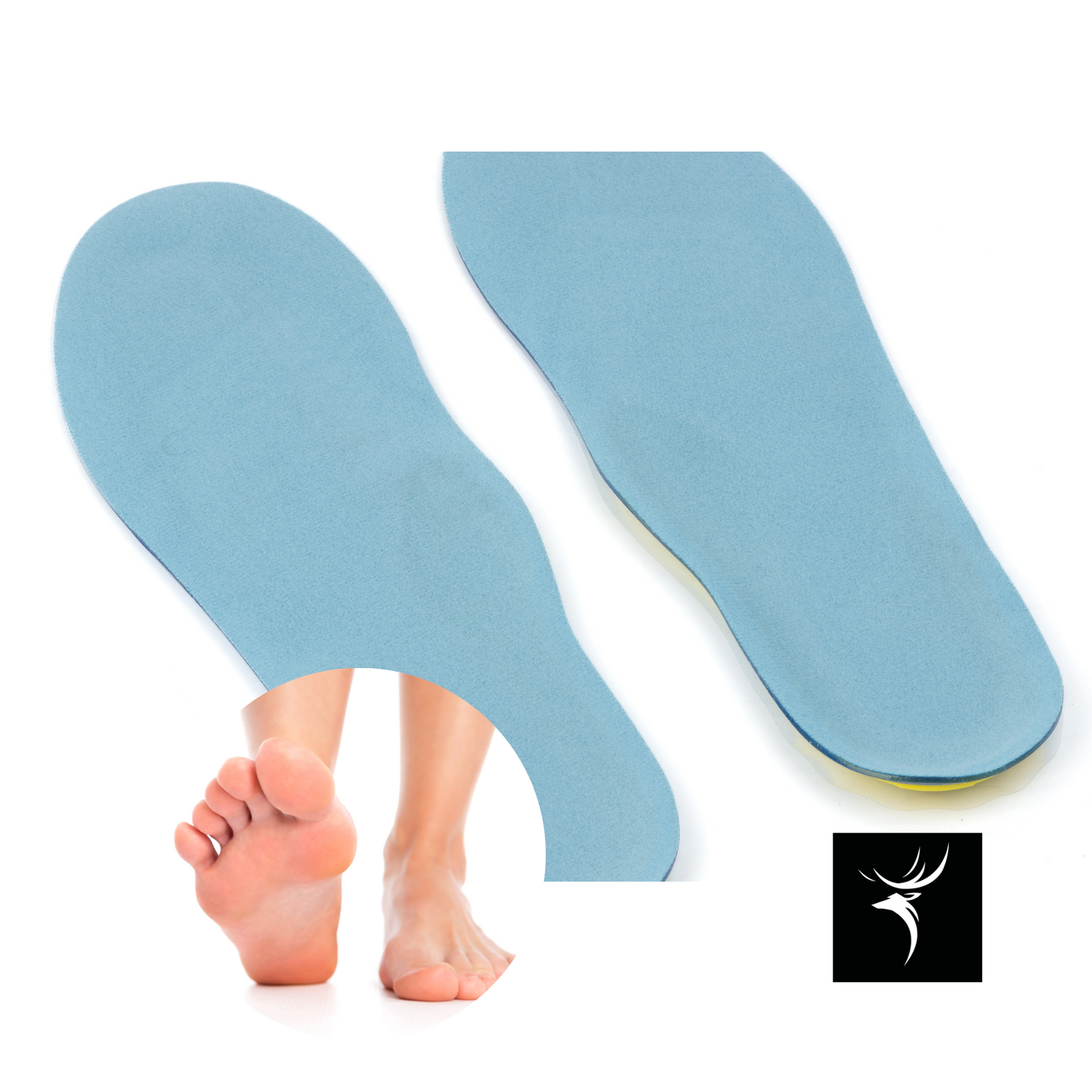 Żelowe wkładki obuwie robocze STOP bolące stopy - Buty Olivier