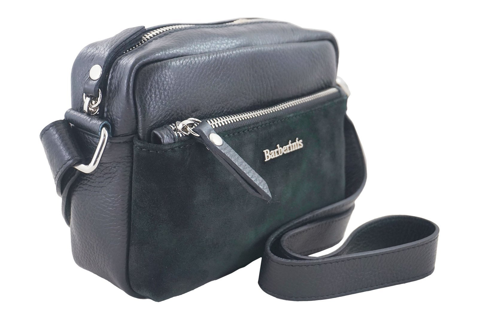 Listonoszka na szerokim pasku Casual - Czarna - Buty Olivier